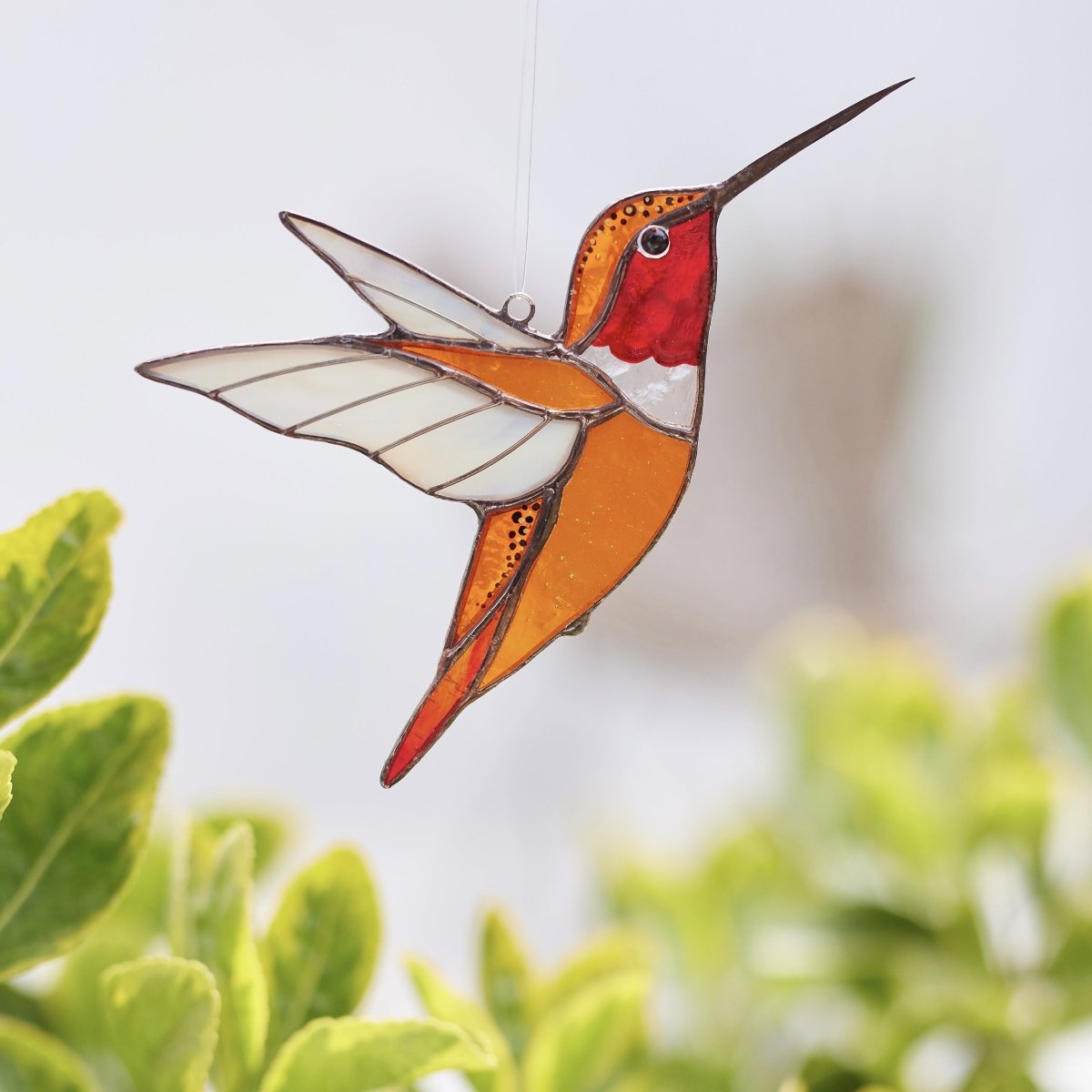 Stained glass Orang Hummingbird - Mother's Day Gift – VitrageArtSouvenirs