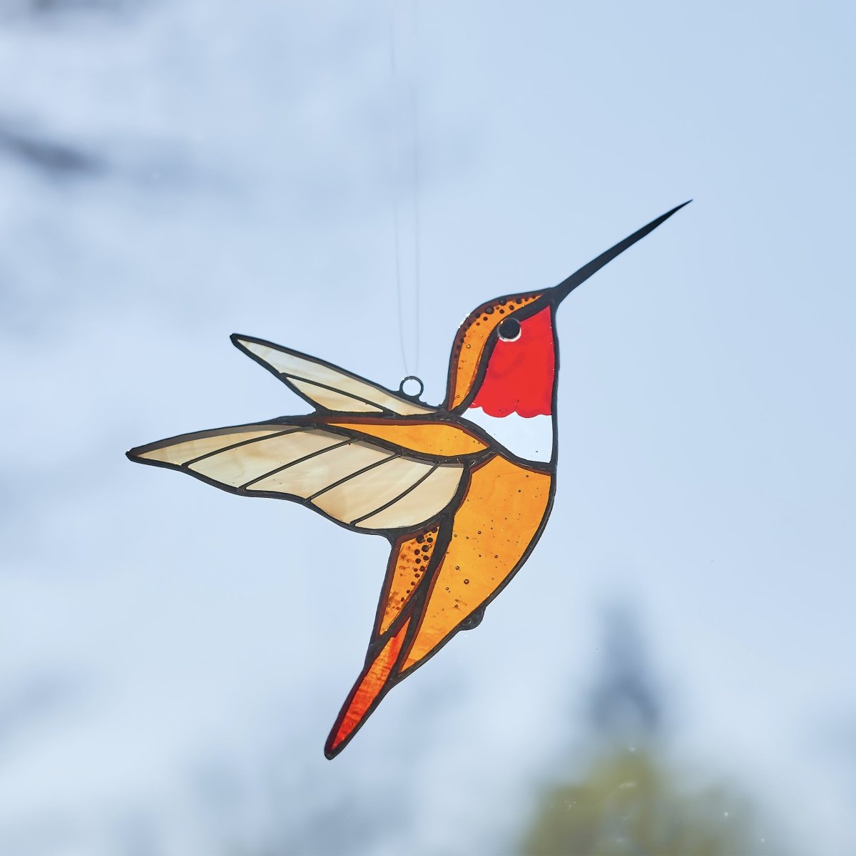 Stained glass Orang Hummingbird - Mother's Day Gift – VitrageArtSouvenirs
