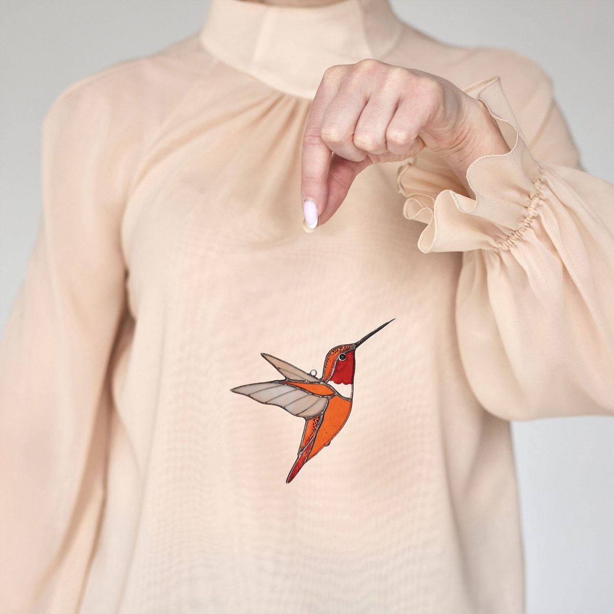 Stained glass Orang Hummingbird - Mother's Day Gift – VitrageArtSouvenirs