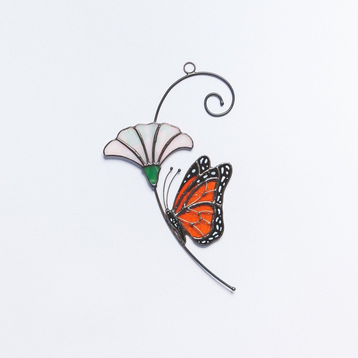 Vivid Monarch Butterfly & Flower Suncatcher: Add Nature's Beauty ...