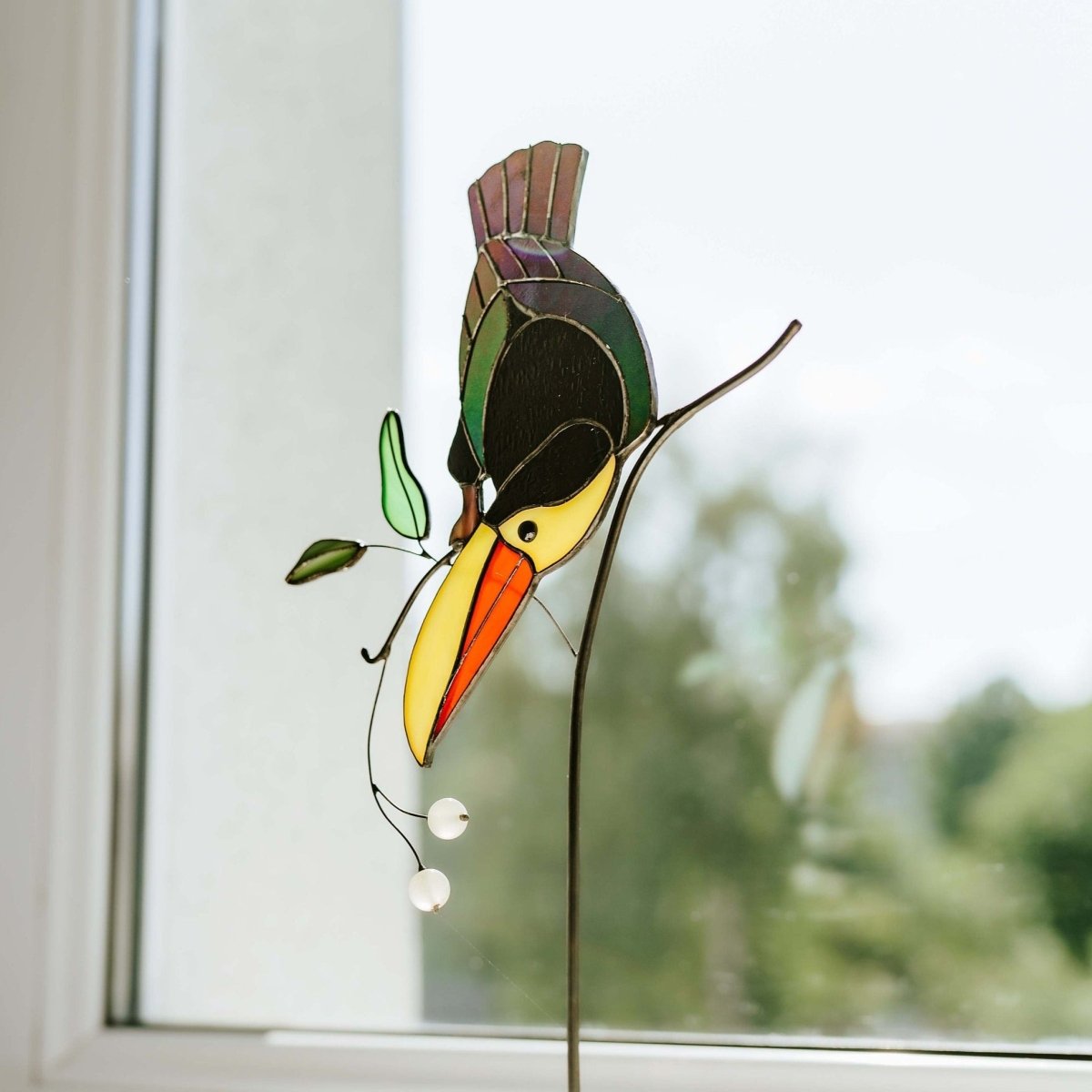 Exquisite Stained Glass Toucan Suncatcher: Perfect Gift for Any ...