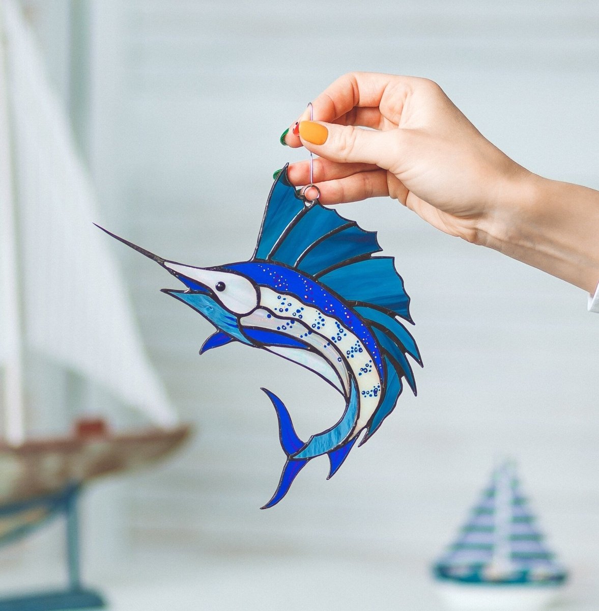 Stained glass fish suncatchers / Handmade sun catchers ...